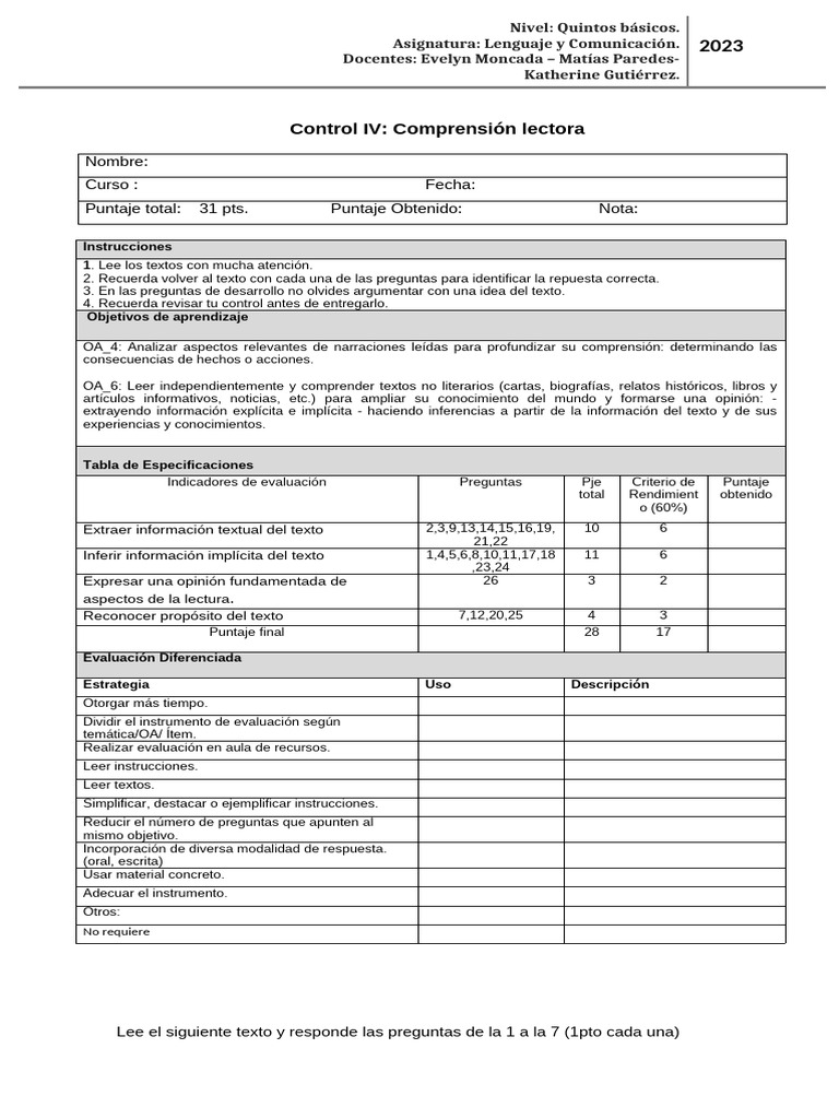 5 Lenguaje Comprensión Lectora IV Rev | PDF | Wolfgang Amadeus Mozart