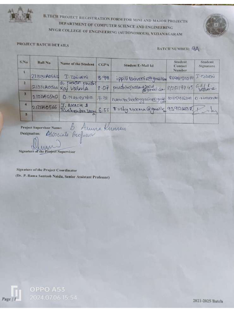 Registration Form 9A | PDF