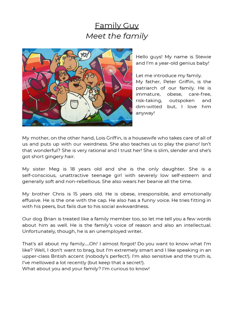 Còpia de Family Guy Description - David 1 | PDF | Meg Griffin ...