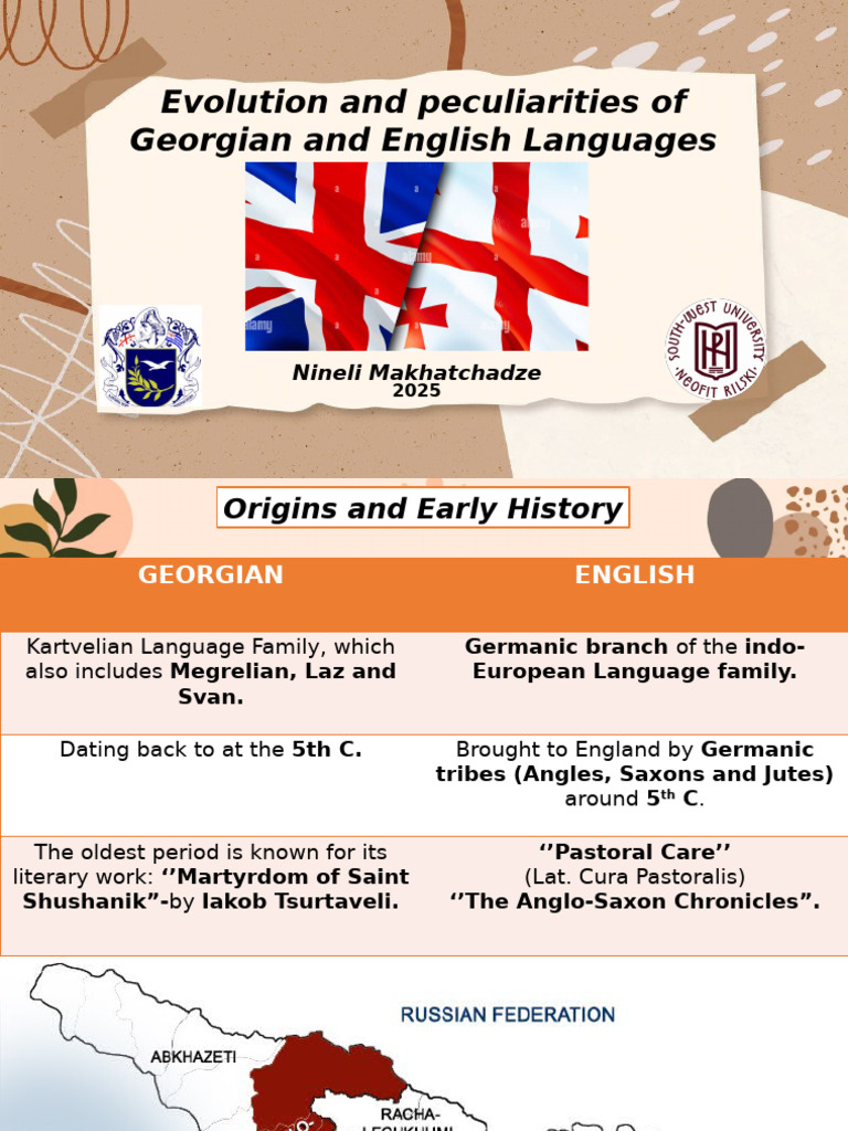 Evolution and Peculiarities of The Georgian and English Languages | PDF ...