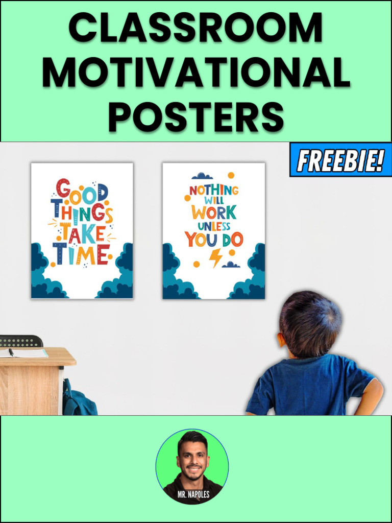 MotivationalClassroomPostersFREEBIE 1 | PDF