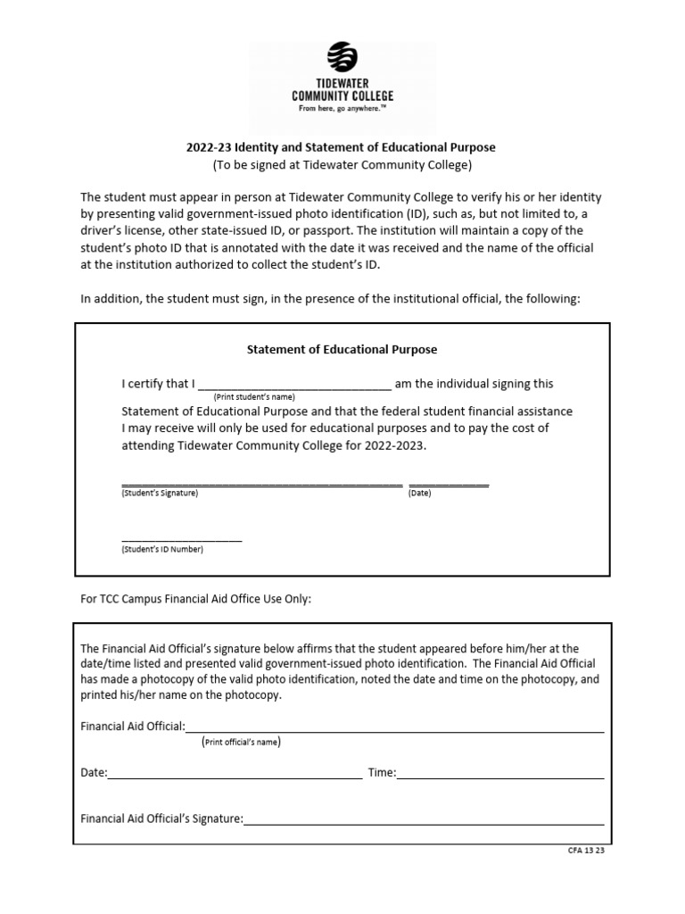 TCC Identity Verification Process | PDF