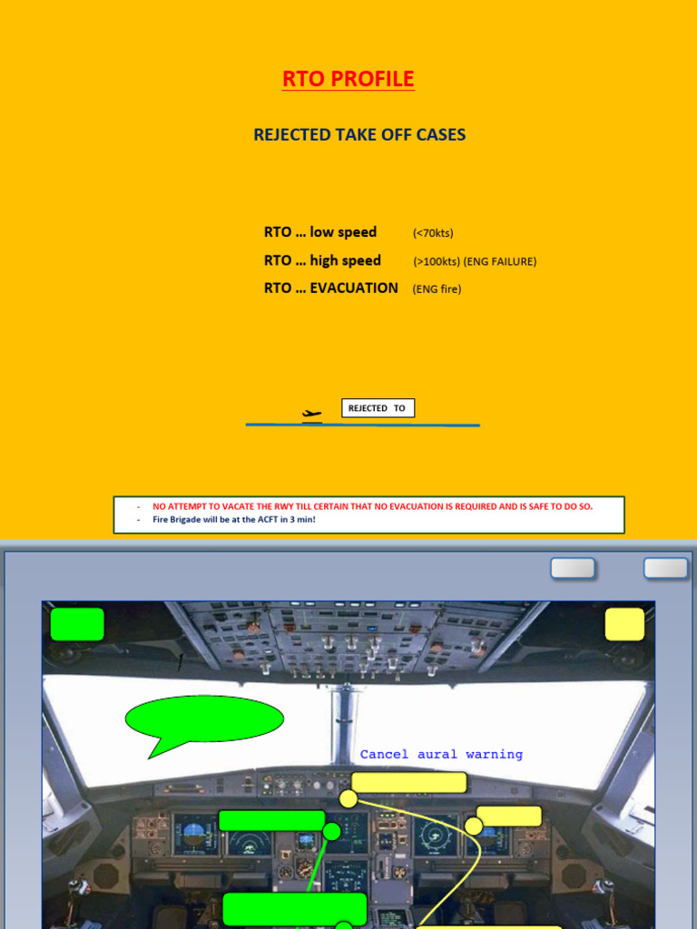 Rejected Takeoff Procedures and Safety | PDF | Emergency Evacuation ...
