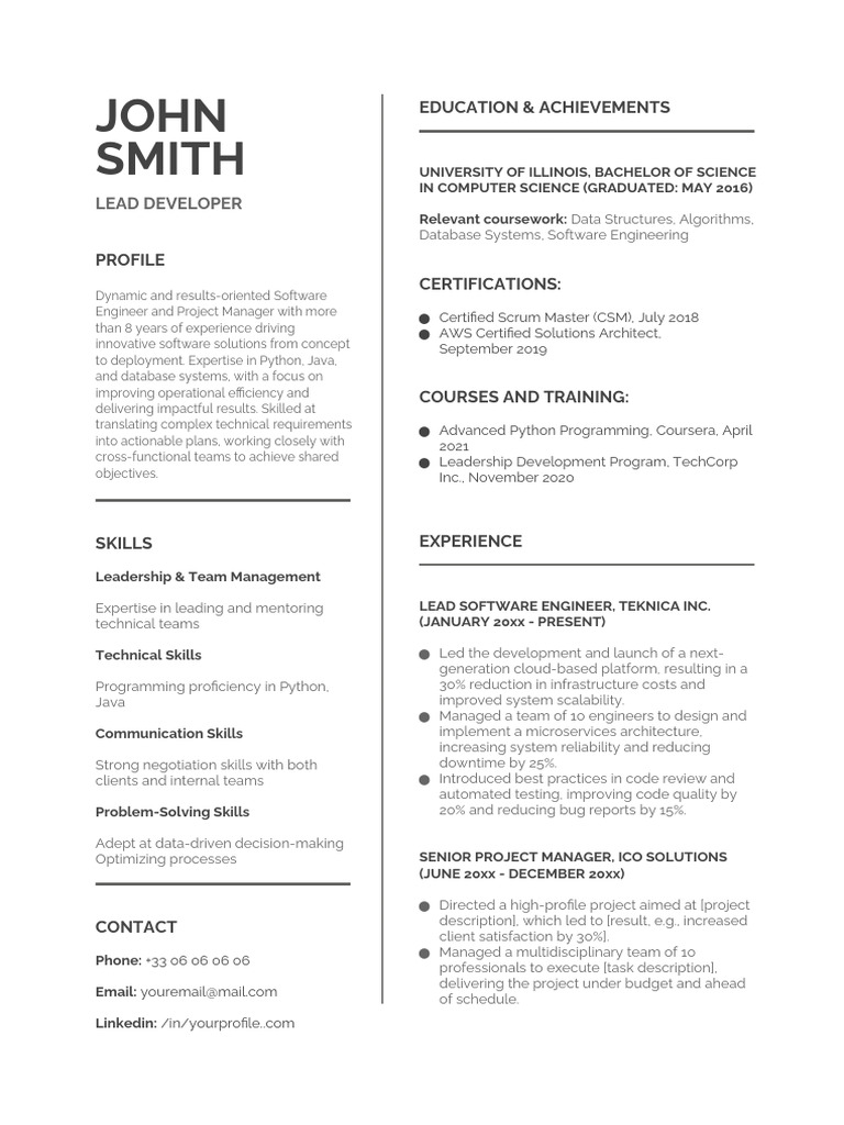 Copie de CV en Anglais | PDF | Software | Cloud Computing