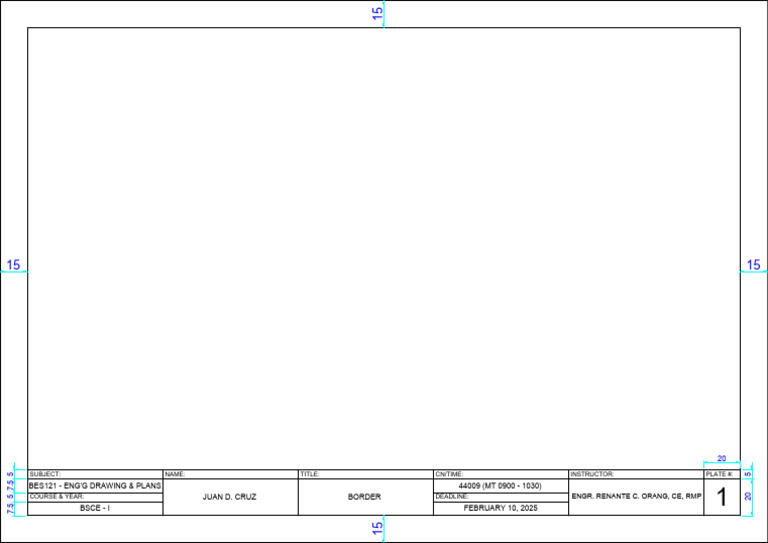 Engineering Drawing for Plates | PDF
