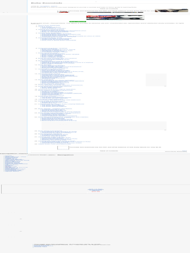Ruby Essentials - Techotopia | PDF | Control Flow | Ruby (Programming Language)