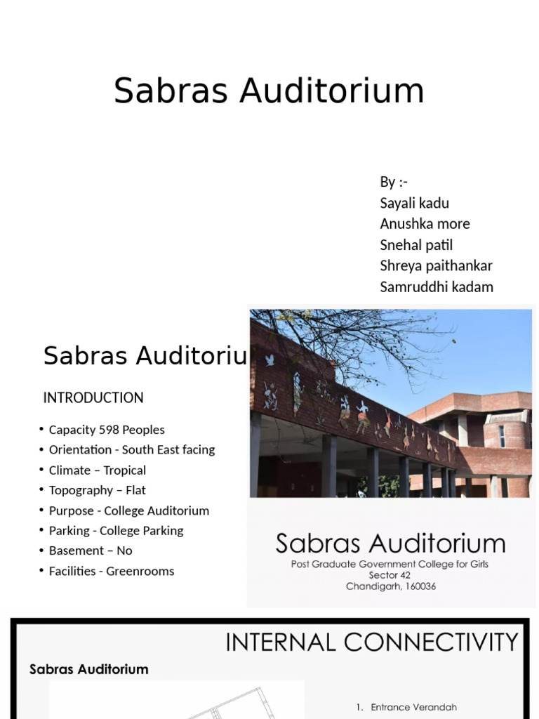Sabras Auditorium | PDF