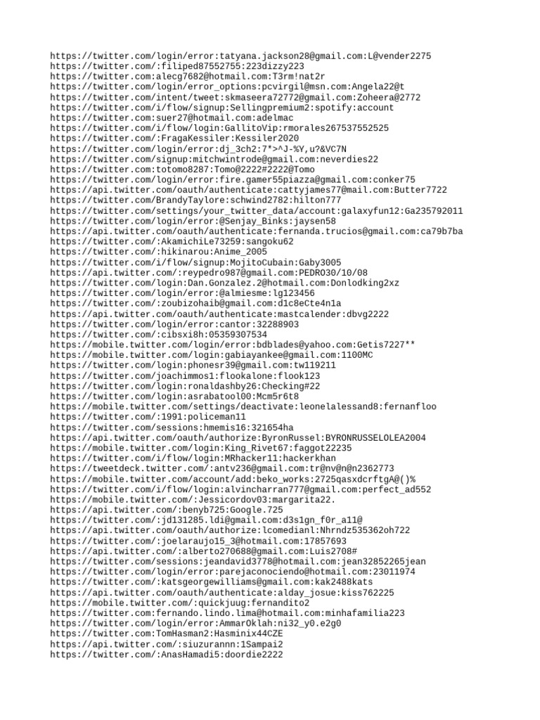 Twitter Login and Signup Errors | PDF
