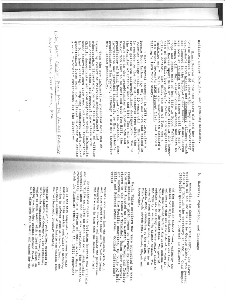 Chilula Packet | PDF