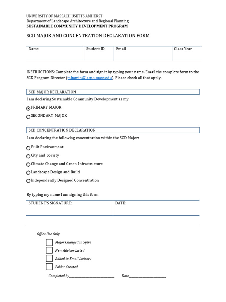 SCD Declaration Form | PDF