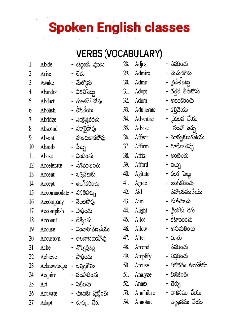 400 Verbs - SV - Smart - English | PDF