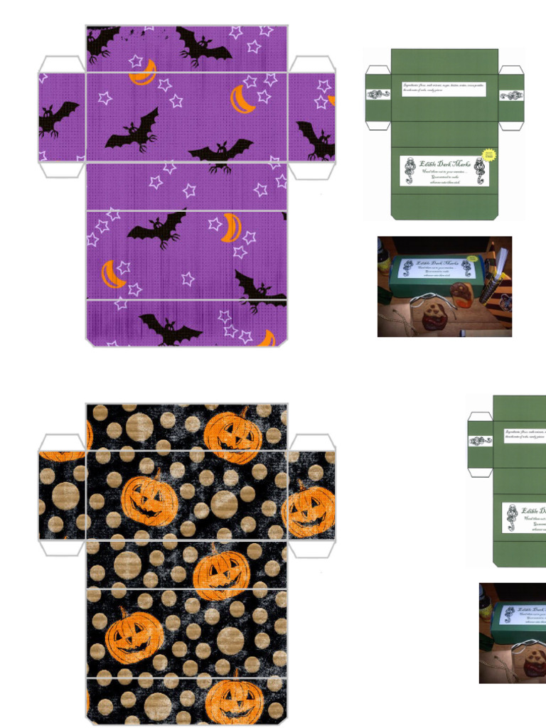 Halloween Caja 7 Cajita Chocolates Pdf