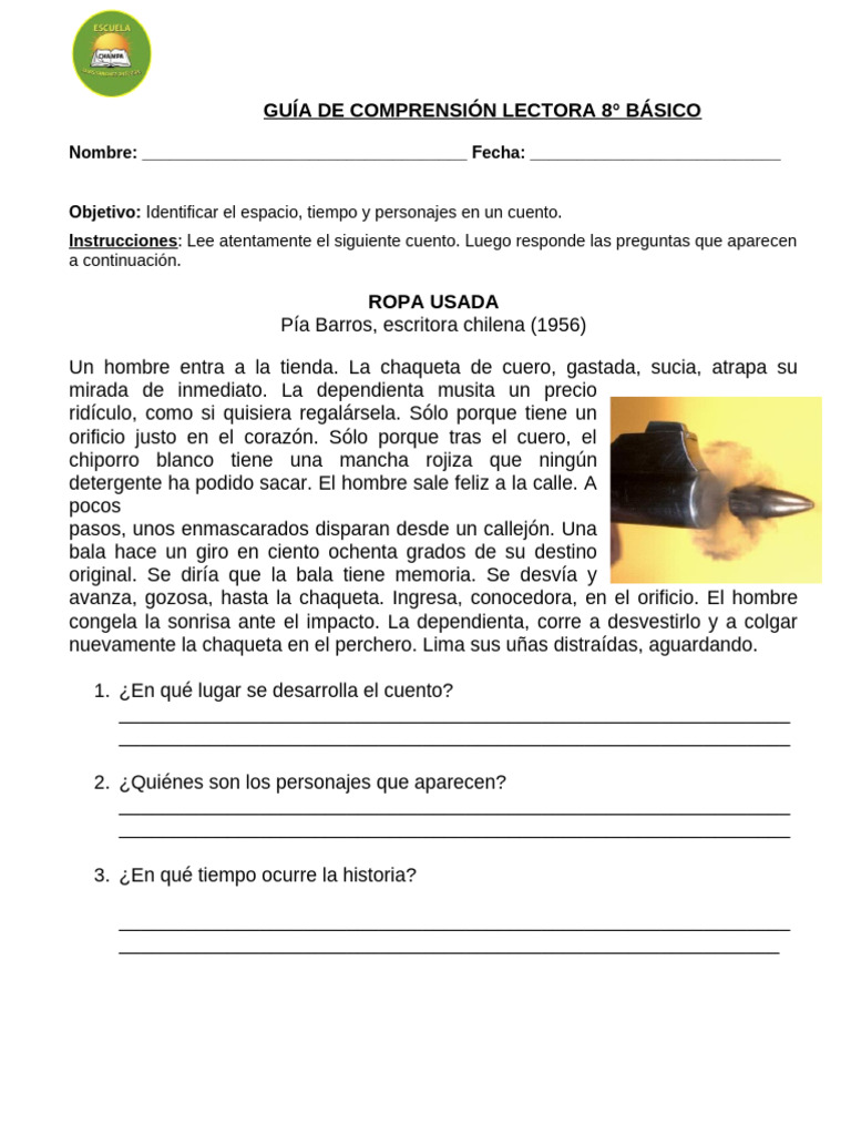 Cuento y Preguntas de Comprensión | PDF