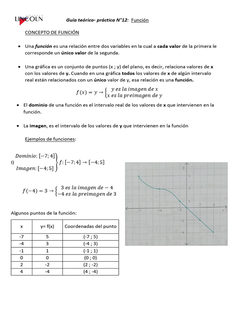TP 12 - Función | PDF | Función (Matemáticas) | Geometría
