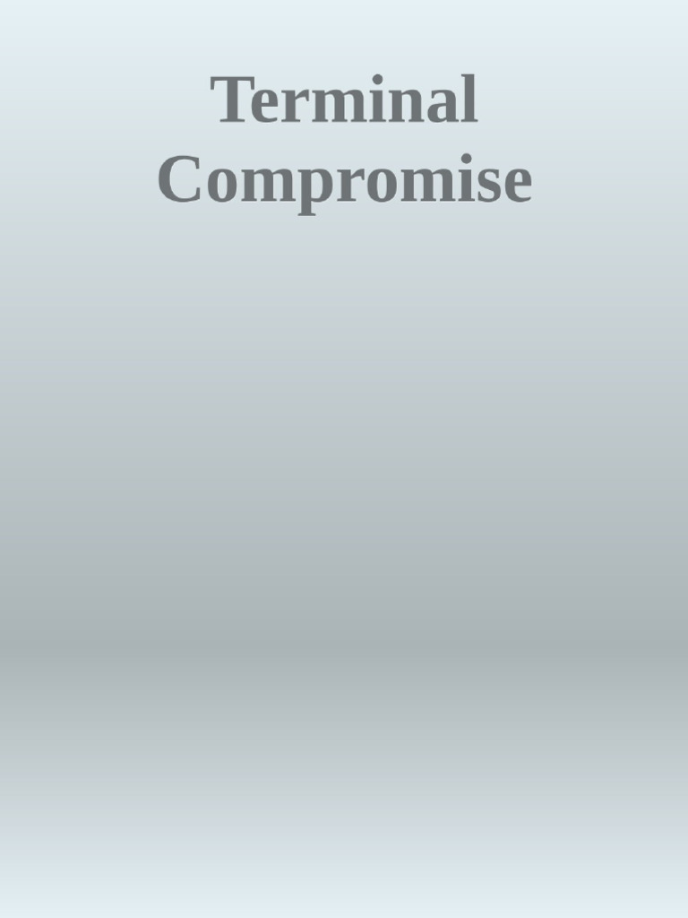 Terminal Compromise | PDF | Project Gutenberg | Indemnity
