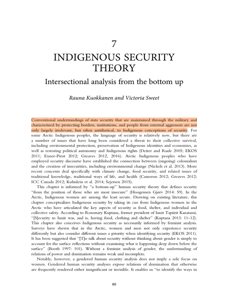 Indigenous Security Theory 25-03-09!01!05 52 | PDF | Intersectionality ...