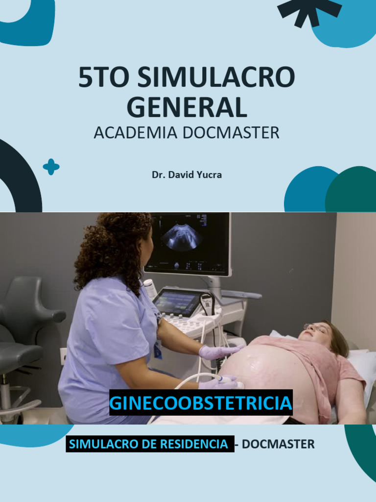 5 To Simulacro General Con Respuestas - Academia Docmaster | PDF | Ovario | Sarampión