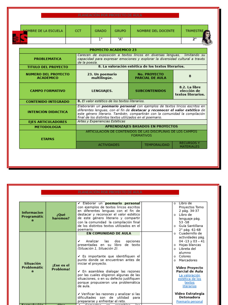 Poemario Personal Multilingüe | PDF | Evaluación | Diseño