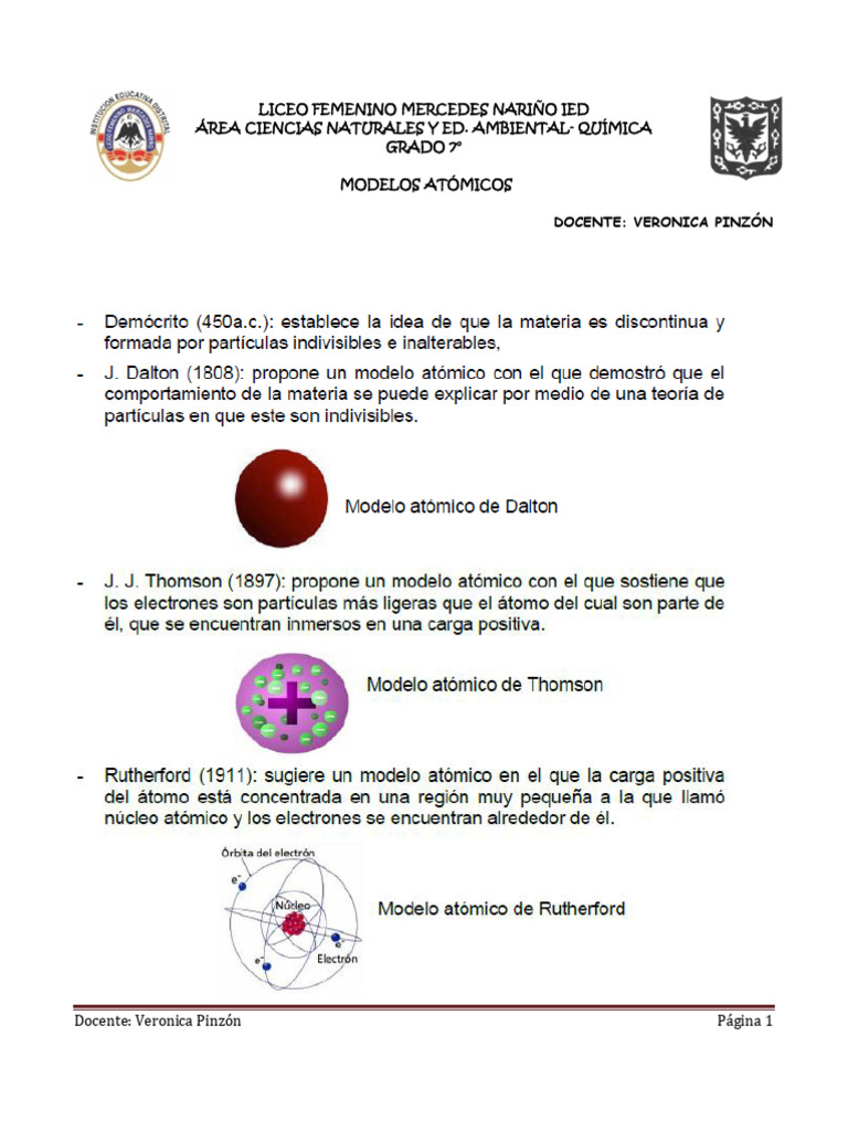 Taller+Modelos+Atomicos | PDF