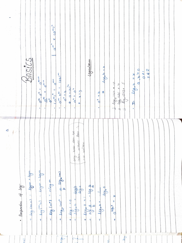 Basics (Log + Numbers + HCF & LCM) | PDF