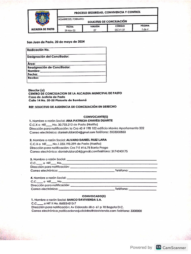 Solicitud de Conciliacion 20-05-2024 12.13 | PDF