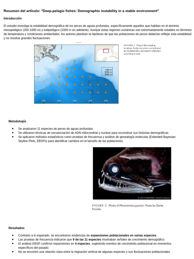 Deep-Pelagic Fishes - Demographic Instability in A Stable Environment ...