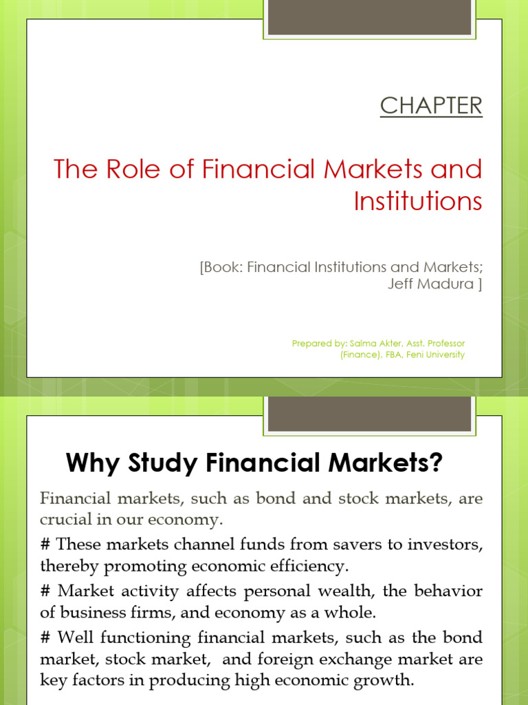 Ch 1 Introduction to Financial Market | PDF | Derivative (Finance ...