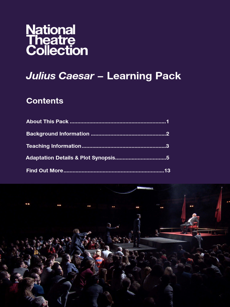 NT - Julius Caesar Learning Pack | PDF | Mark Antony | Julius Caesar