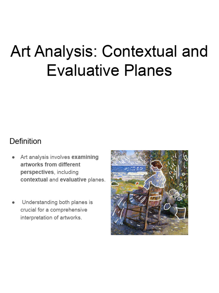 Art Analysis Contextual and Evaluative Planes | PDF | Cubism | Paintings