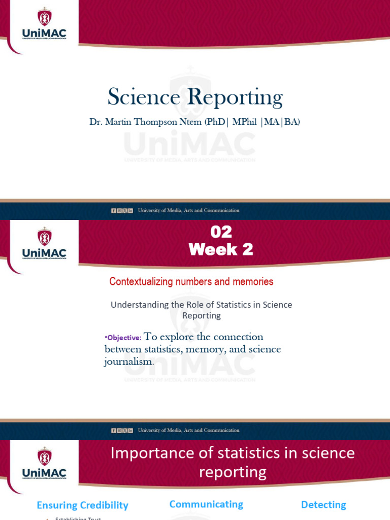 UniMAC PRESENTATION TEMPLATE WEEK | PDF | Statistics | P Value