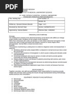 Sop Sickling Test | PDF | Laboratories | Blood