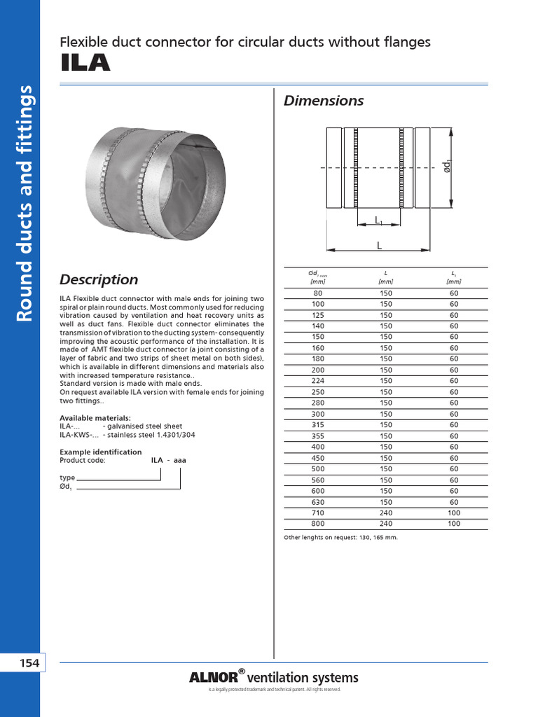 Flexible Duct Connectors | PDF | Duct (Flow) | Building Materials