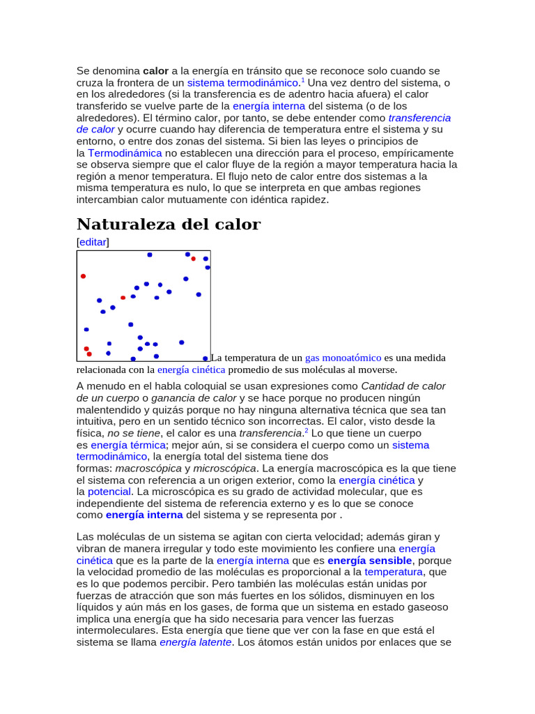 Transferencia de Calor y Energía Térmica | PDF | Calor | Temperatura