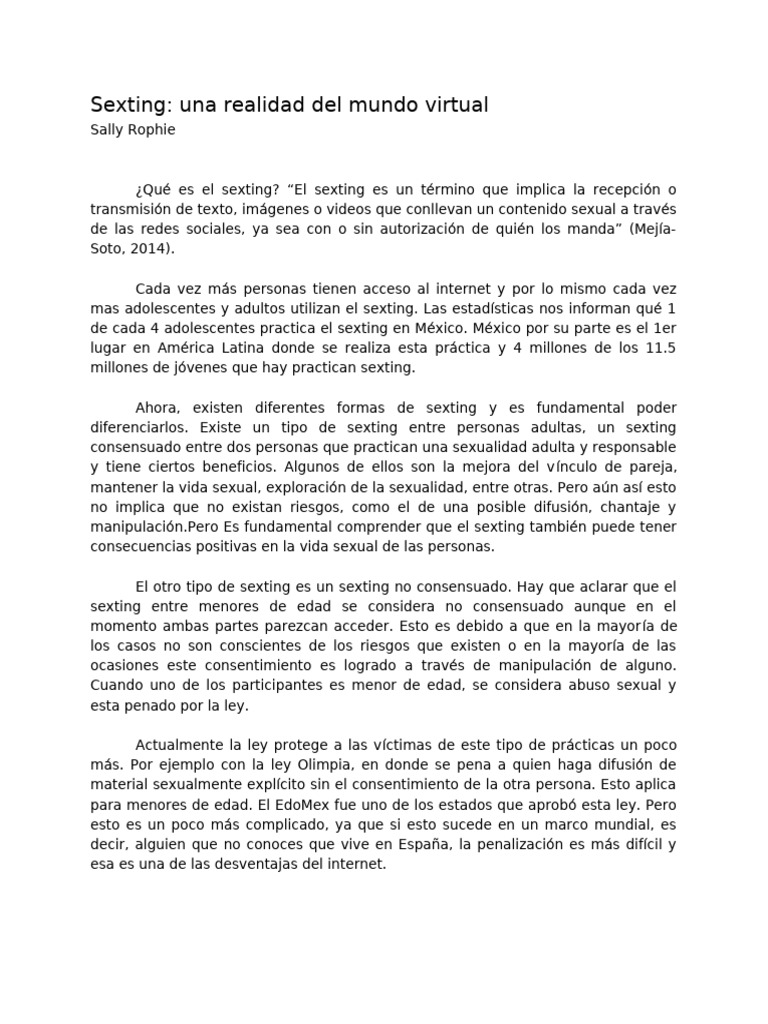 Platica Sexting | PDF | Adolescencia | Internet