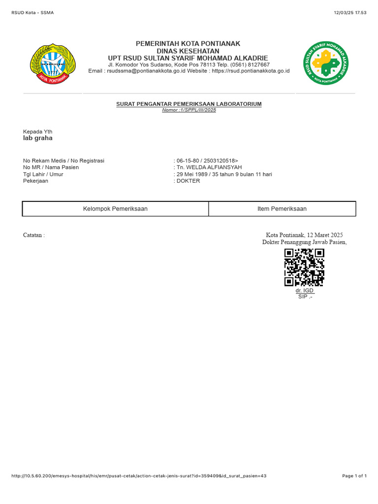 Rsud Kota - Ssma | PDF