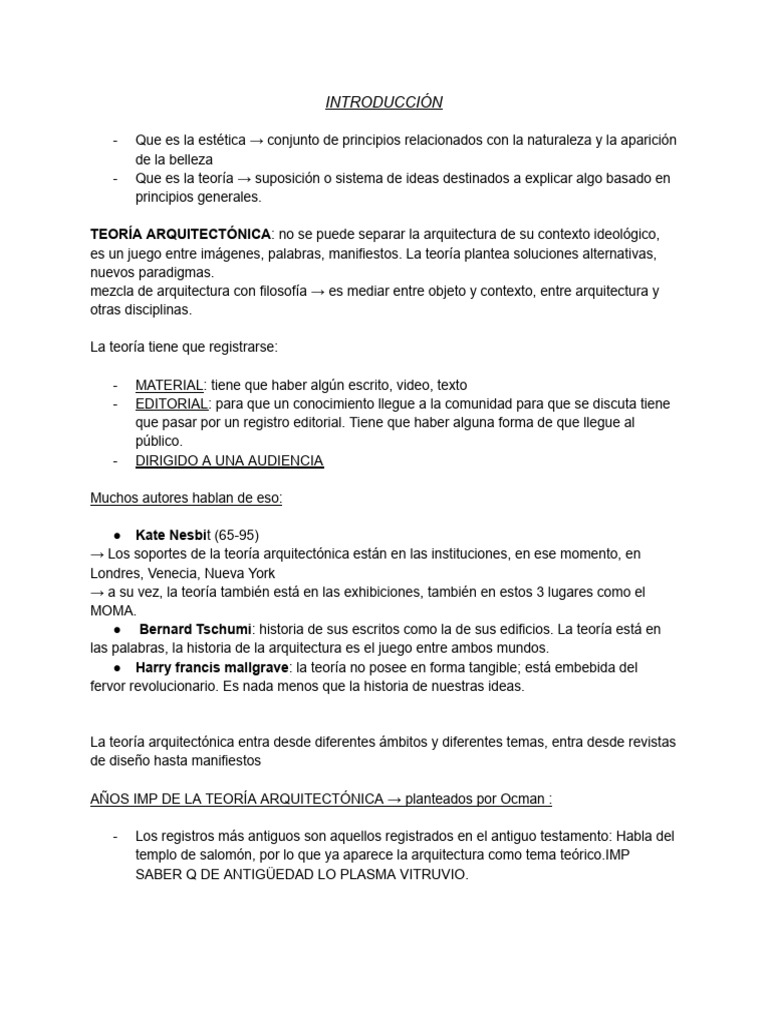 Teoría Y Estética En Arquitectura Pdf Belleza René Descartes