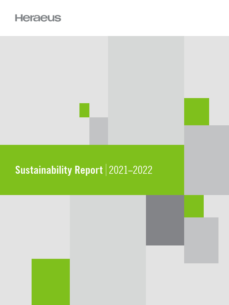 Heraeus Sustainability Report 2021-2022 | PDF | Climate Change ...