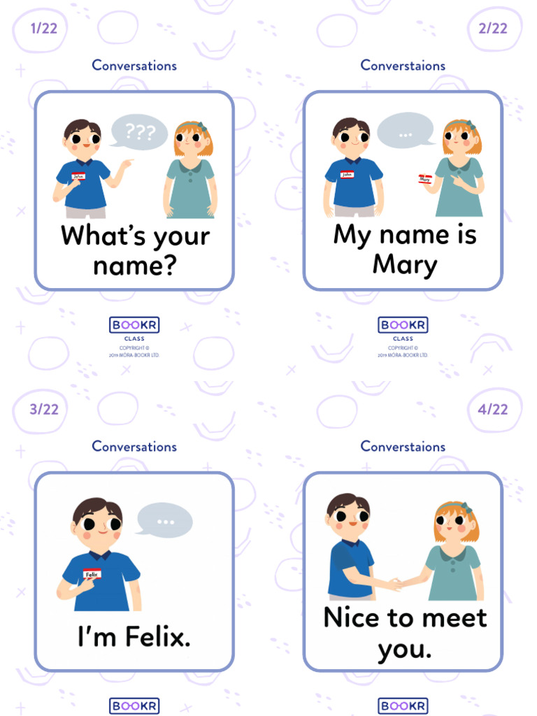 Flashcards - Conversations | PDF