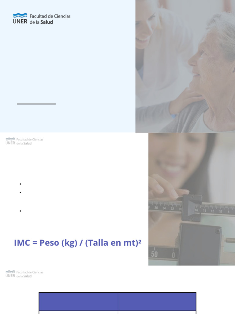 Antropometria Adulto Joven y Adulto Mayor - 2024 | PDF | Índice de masa ...