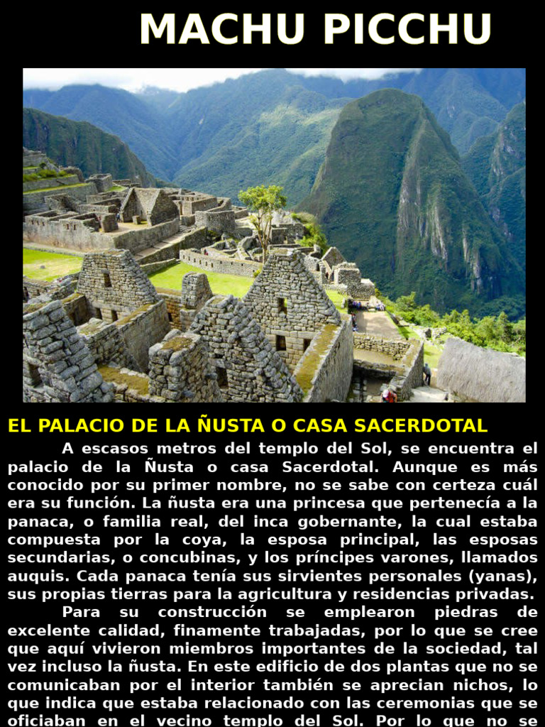 MACHU PICCHU - 4ta Parte | PDF