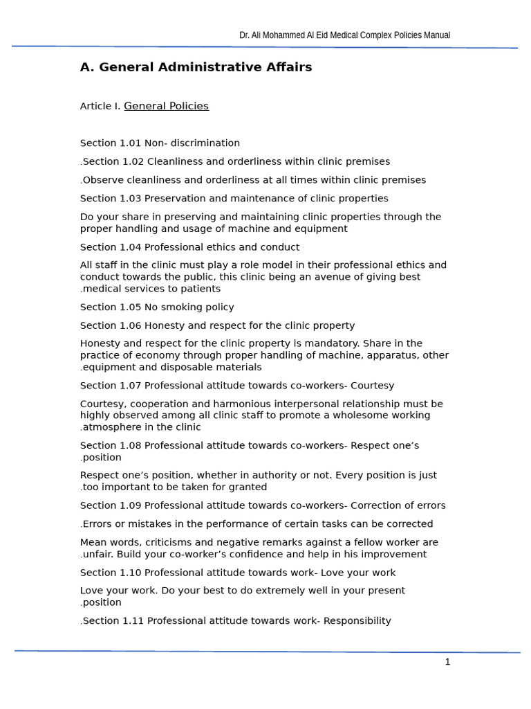 General Administrative Affairs | PDF | Social Psychology