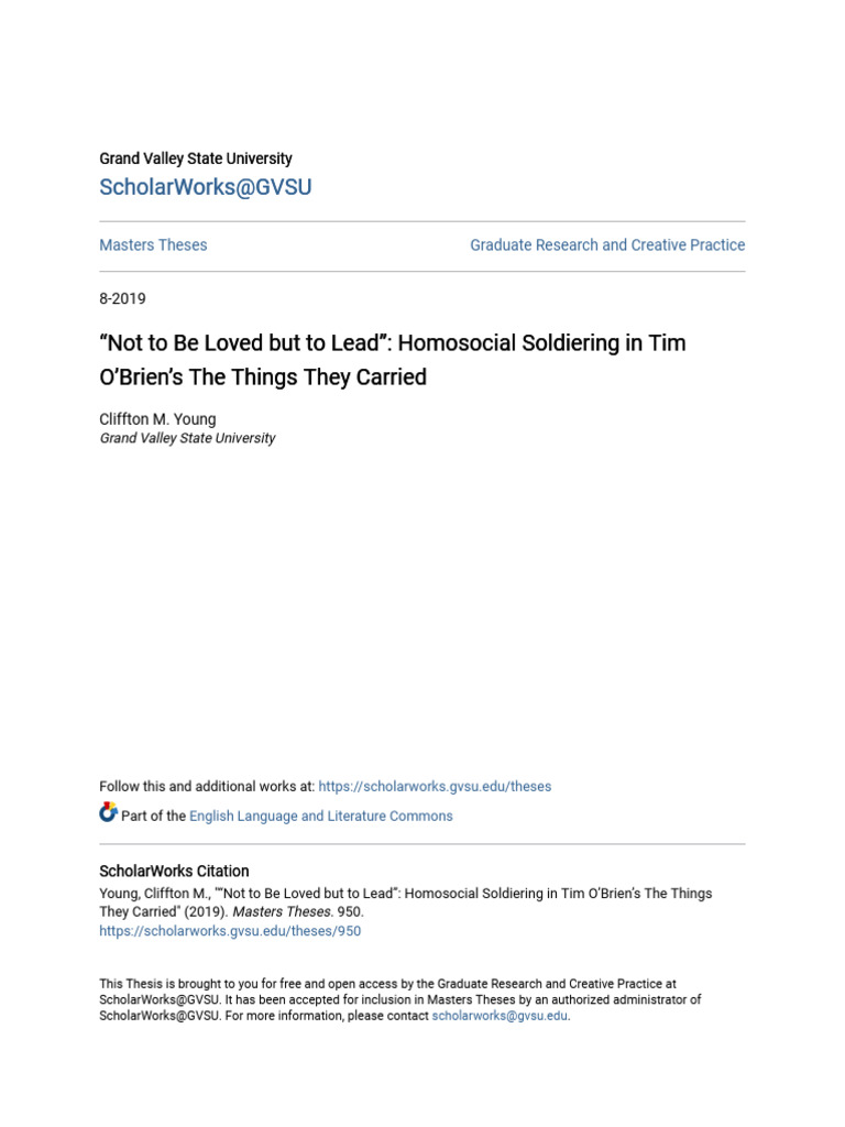 Not To Be Loved But To Lead Homosocial | PDF