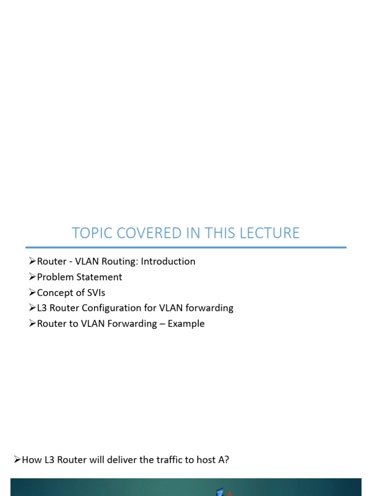 Ppt 10 Router Vlan Routing Pdf Router Computing Ip Address
