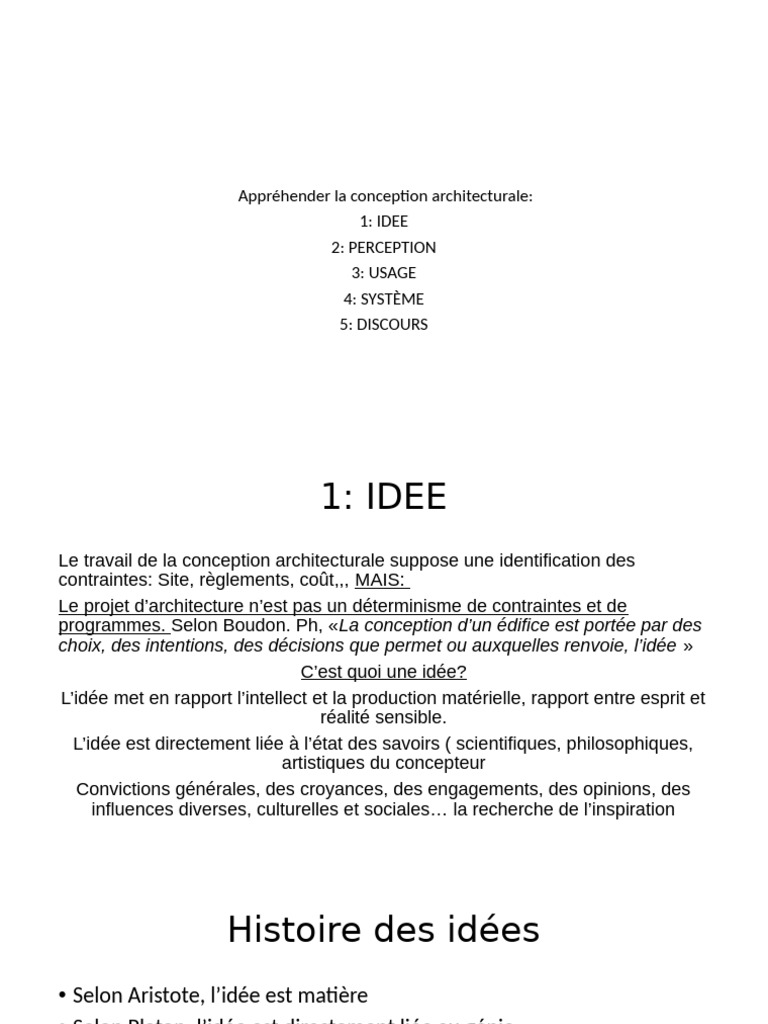 Conception Architecturale | PDF | Noûs | Métaphysique