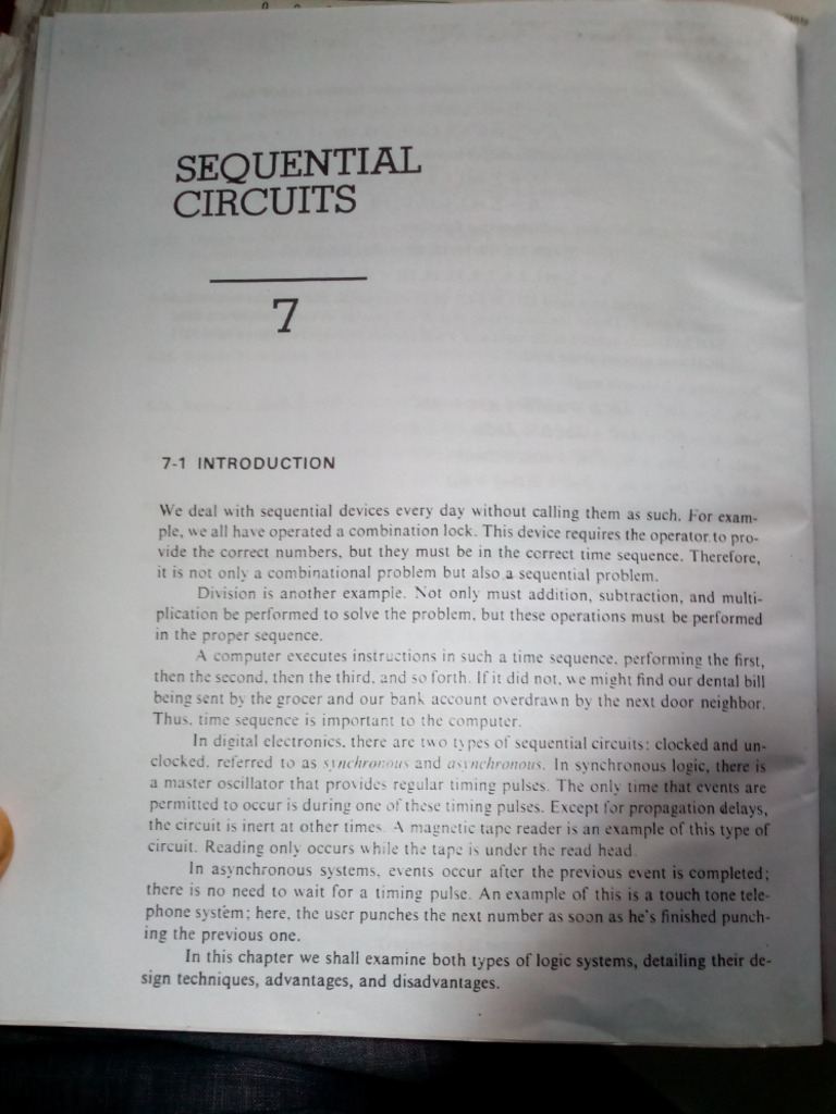 Gothmann 7th Chapter Sequential Circuit | PDF