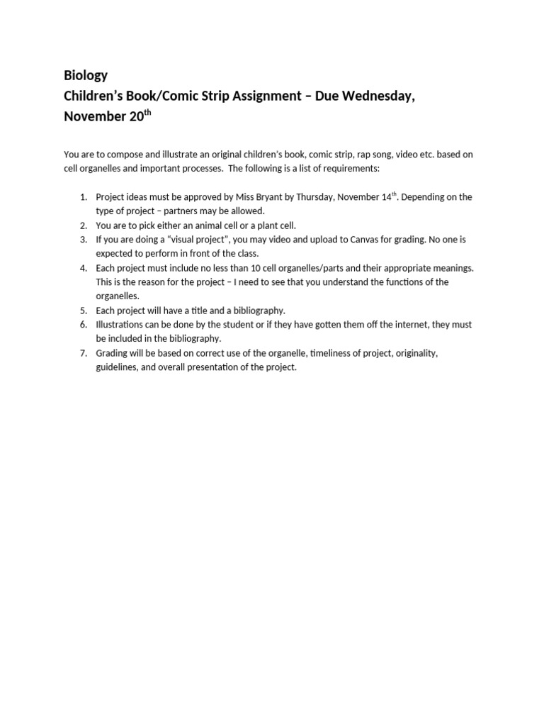 Cell Organelle Project-2 | PDF