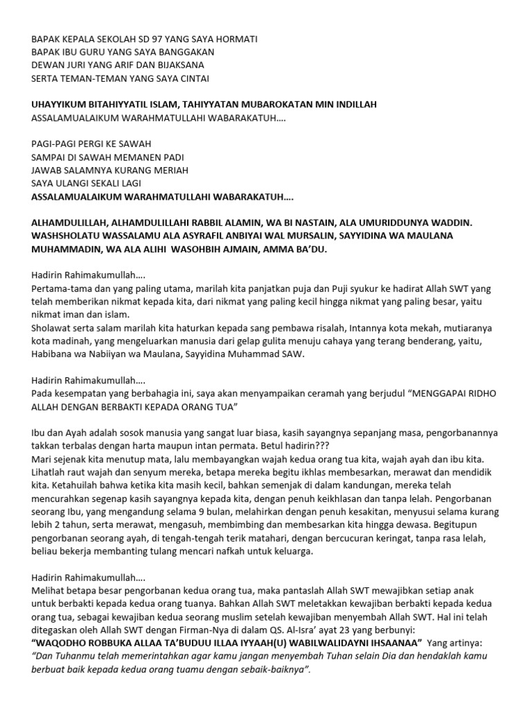 teks pildacil zahrah | PDF