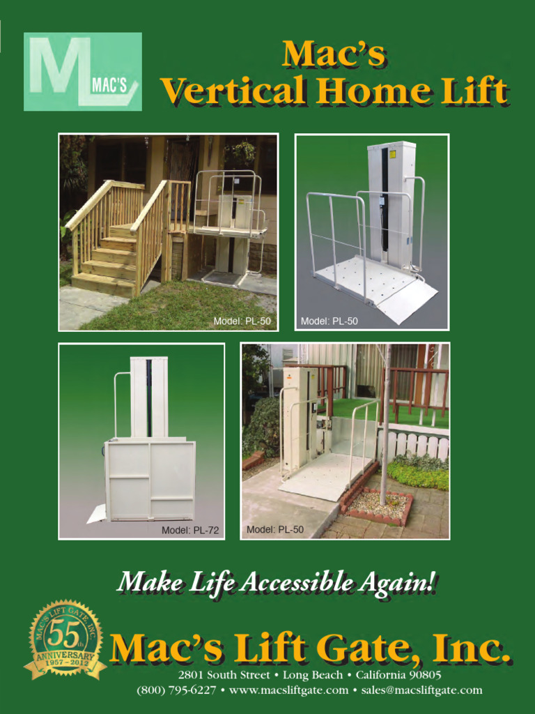 2014 Vertical Home Lift Brochure | PDF | Elevator | Manufactured Goods