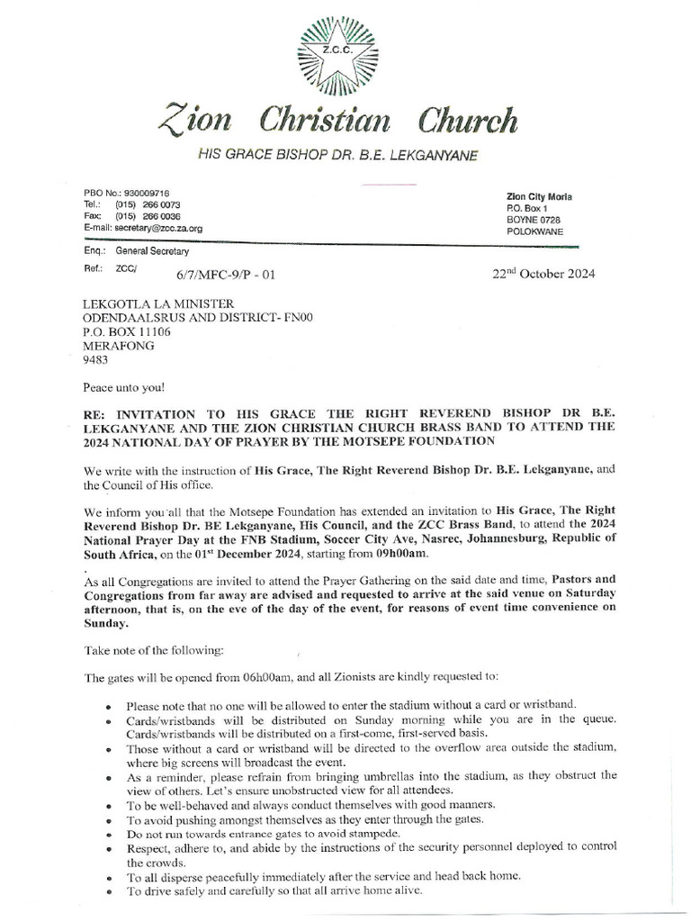 National Prayer FNB | PDF