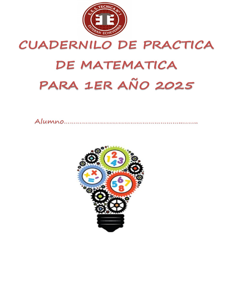 MATE Cuadernillo de Ingreso 2025 | PDF
